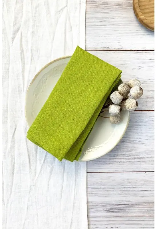 Linen Cloth Napkins in a Variety of Colors for Your Table Setting