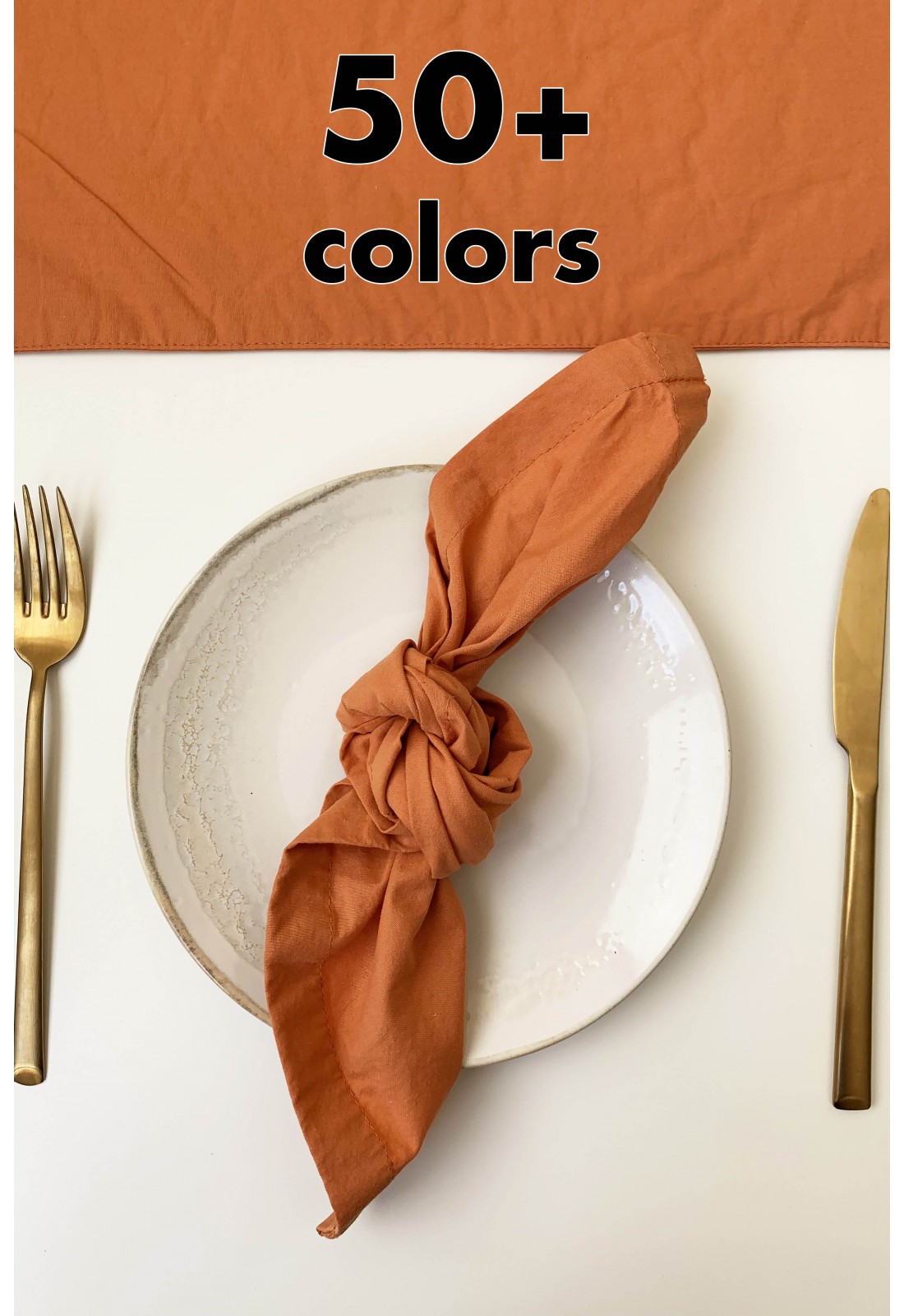 Set of 2 Cotton Napkins in Various Sizes and Colors- Bulk and Retail