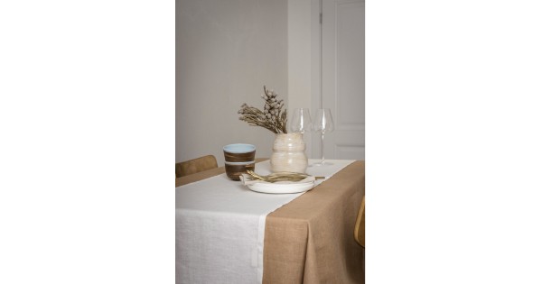 White Linen Table Runner | Fine Dining and Everyday Use | Buy Now