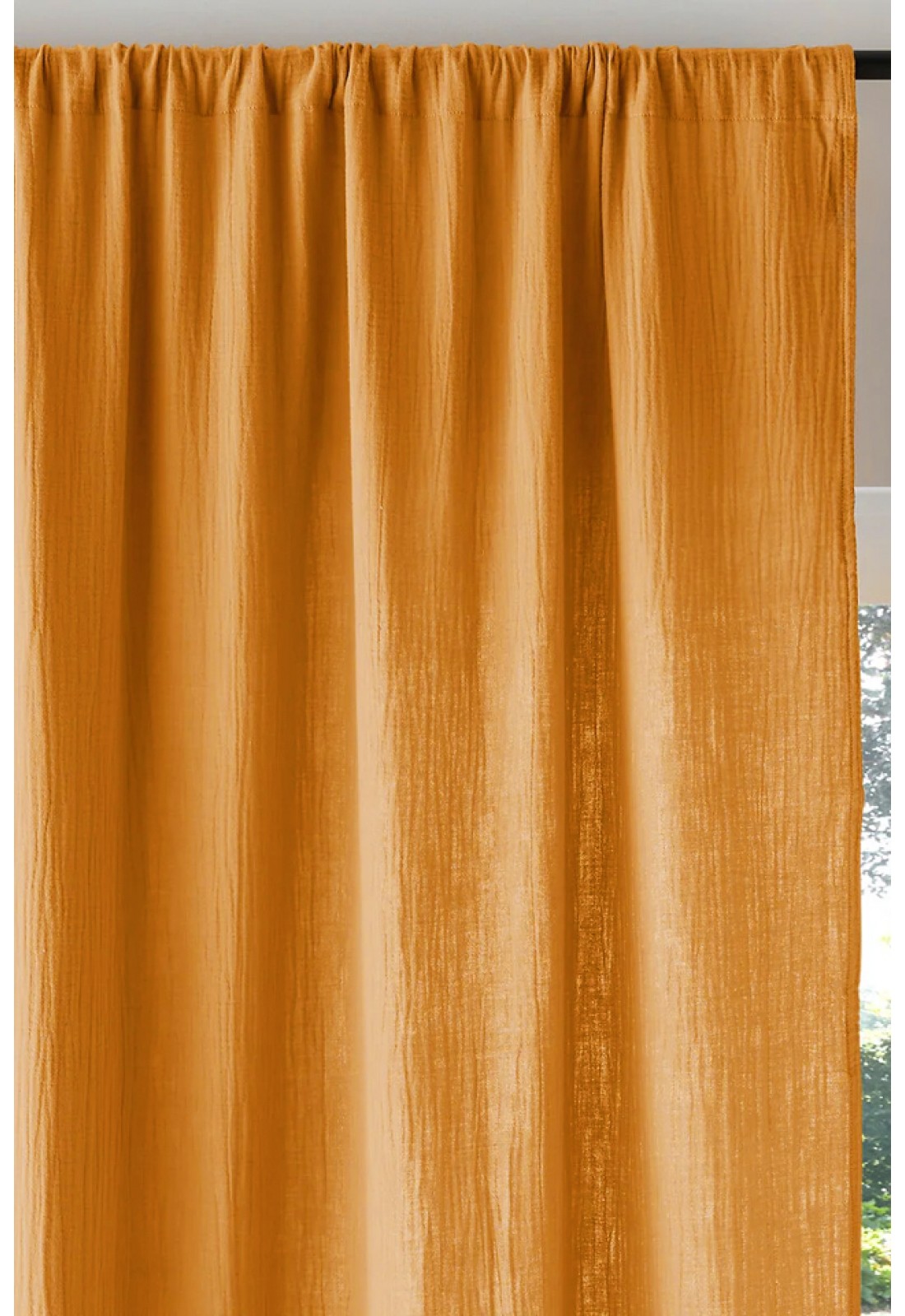 Gauze Muslin Curtains | 30 Colors | Cotton Boho Panels | Long, Short